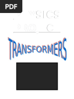 Project On Transformers Class XII | PDF | Transformer | Electromagnetic ...
