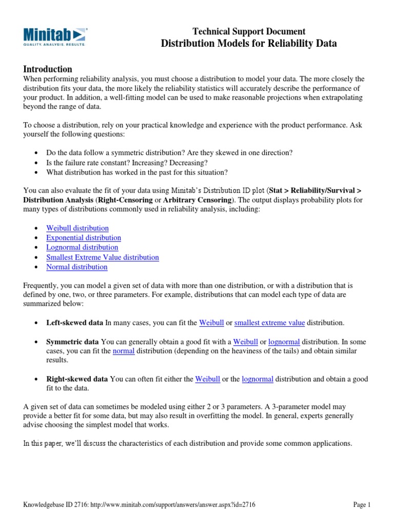 Reliability Distribution | PDF | Reliability Engineering | Probability ...