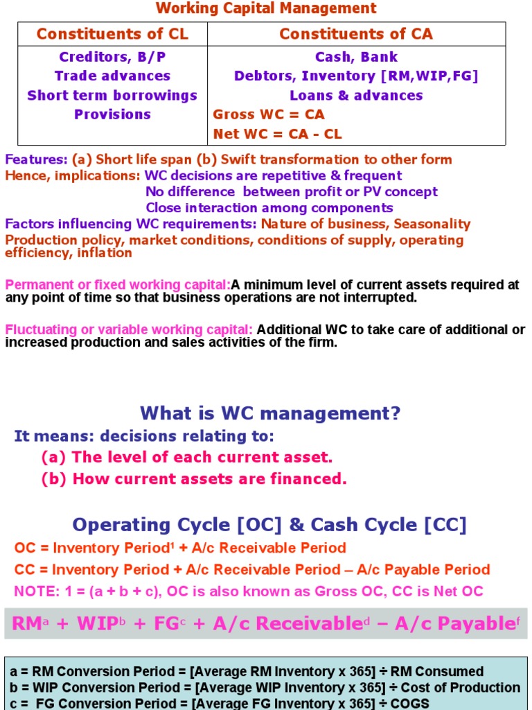 Working Capital Management | PDF | Working Capital | Inventory
