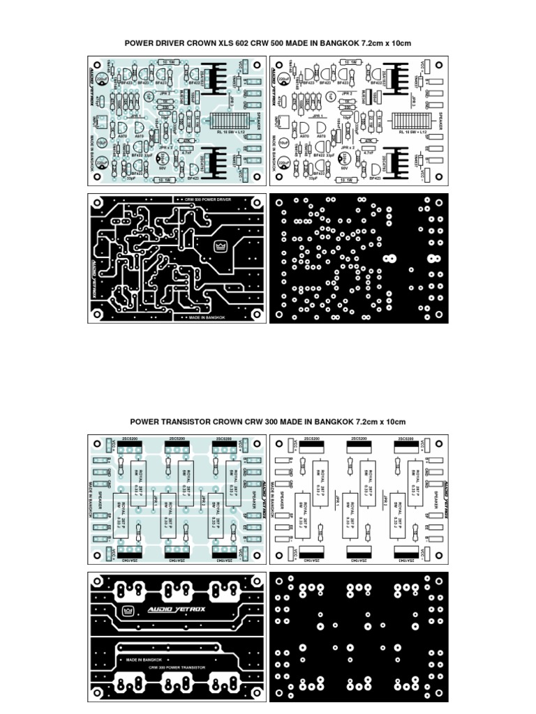 PCB Power Driver & Power Transistor Crown | PDF | Electronic Circuits ...