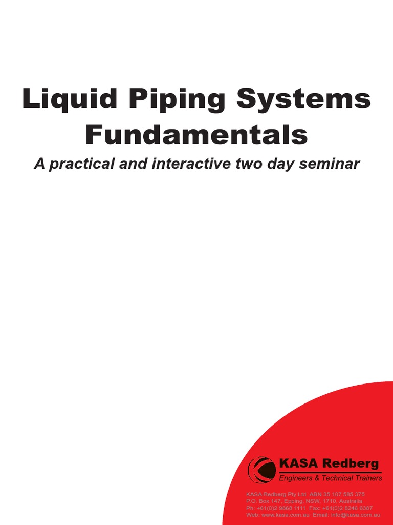 Liquid Piping Fundamentals | PDF | Valve | Pipe (Fluid Conveyance)