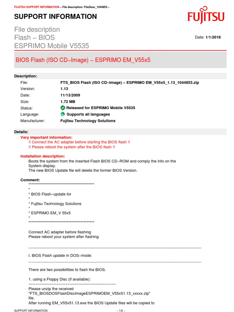 FileDesc 1044853 | PDF | Bios | Booting