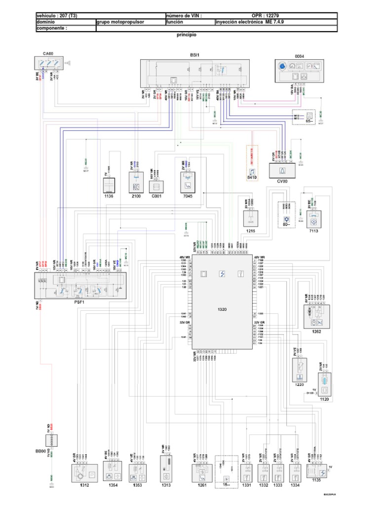 207 1.4 ME7.4.9 Esquema PDF | PDF
