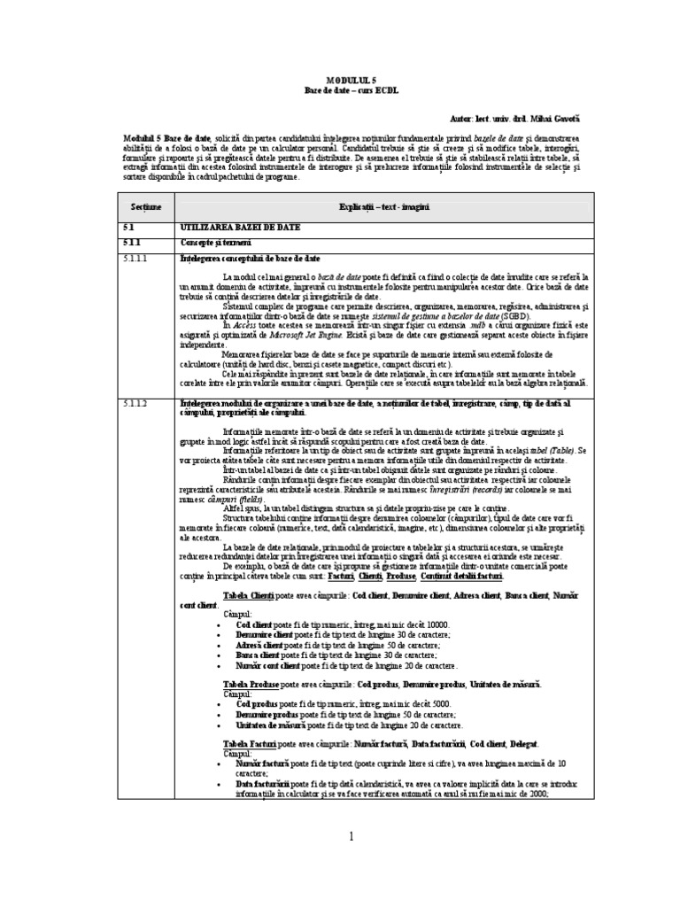 Modulul 5 | PDF