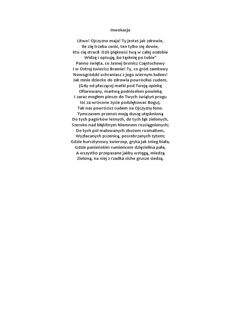 Inwokacja | PDF