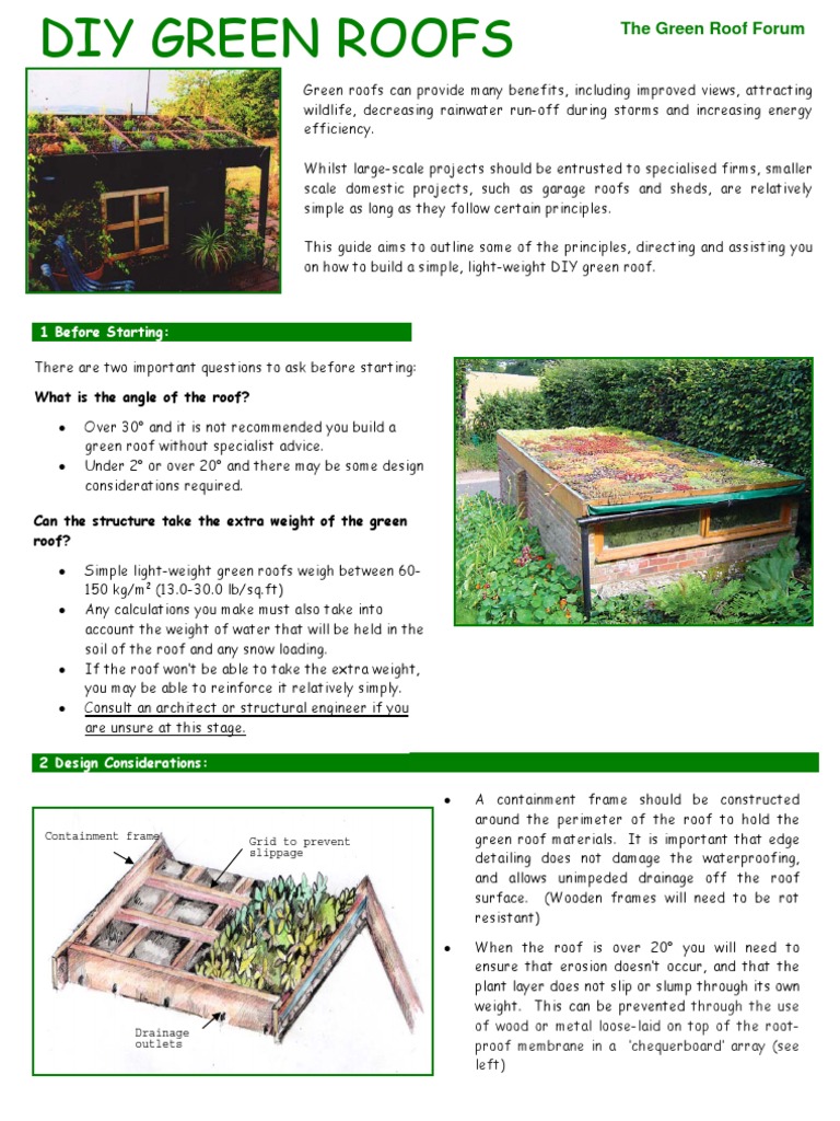 DIY Green Roof Installation Guide | PDF