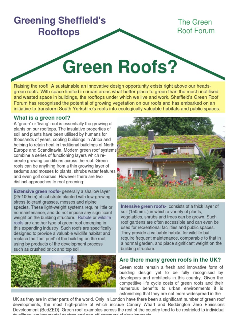 Green Roof Fact Sheet | PDF