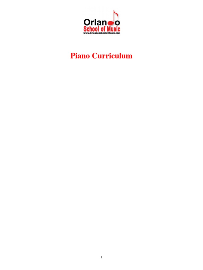 Piano Curriculum | PDF | Sonata | Variation (Music)