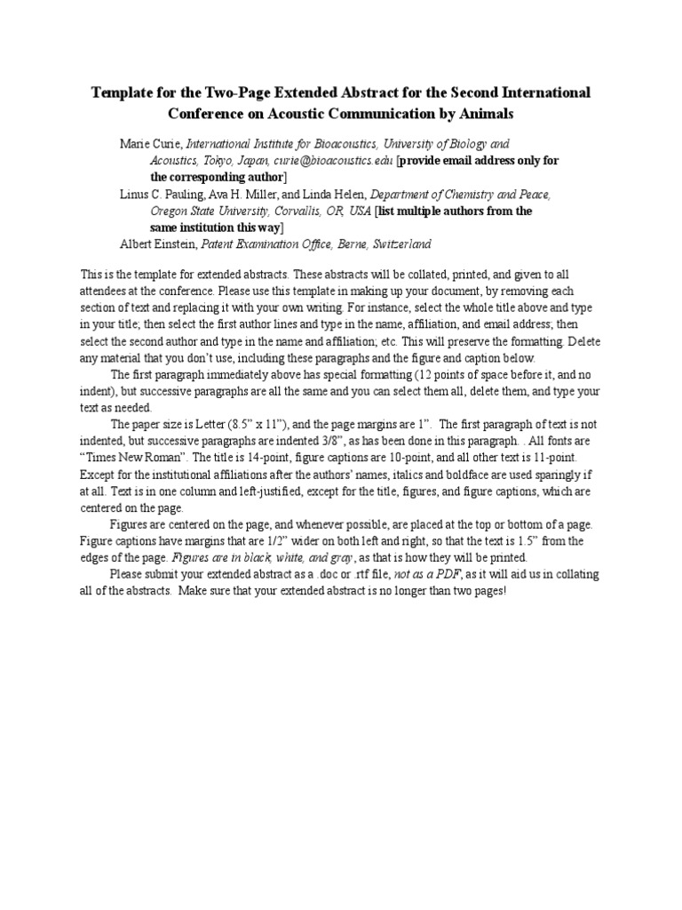 Abstract Example2 | PDF | Paragraph | Text