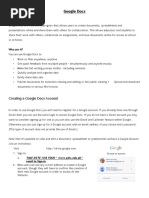 Google Docs Cheat Sheet | PDF
