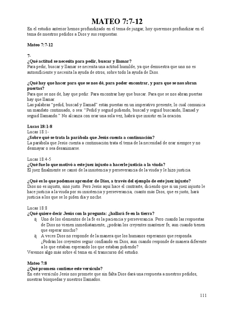 Perseverancia en la Oración y Fe | PDF | Crecimiento personal y ...