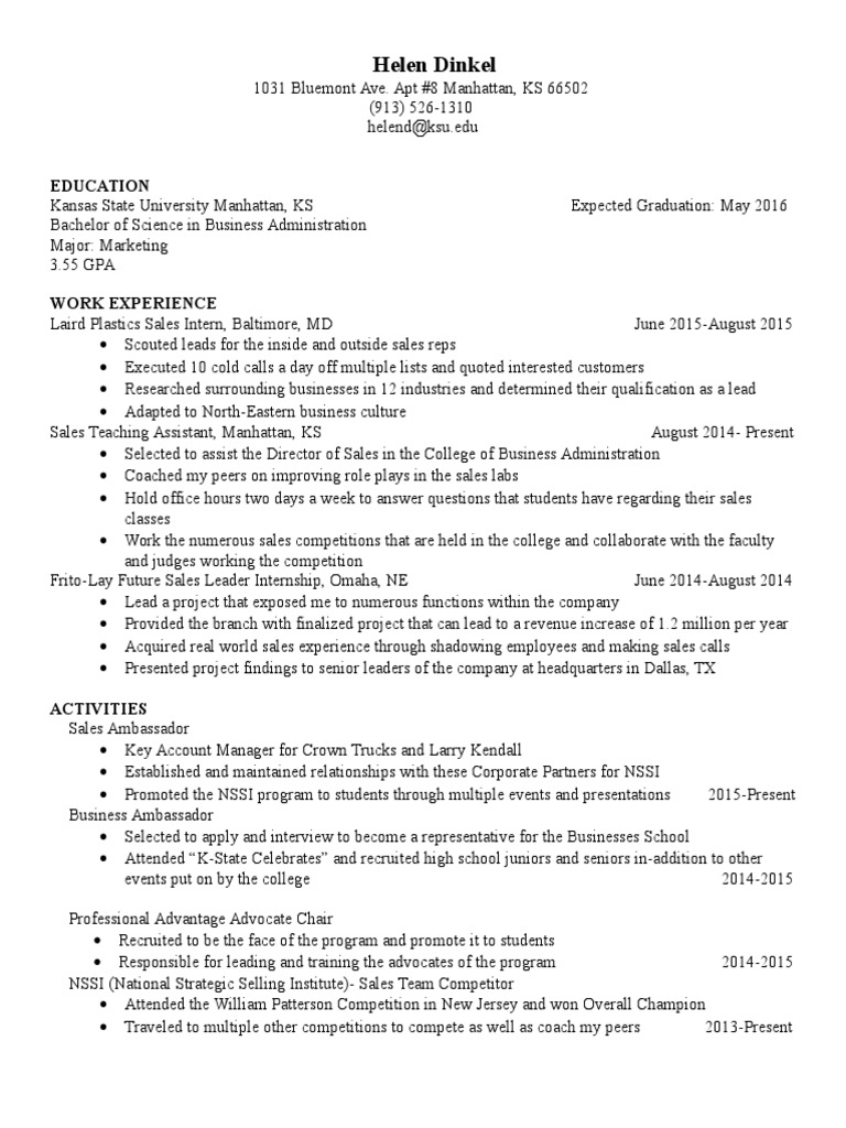 Helen Resume | PDF | Career & Growth
