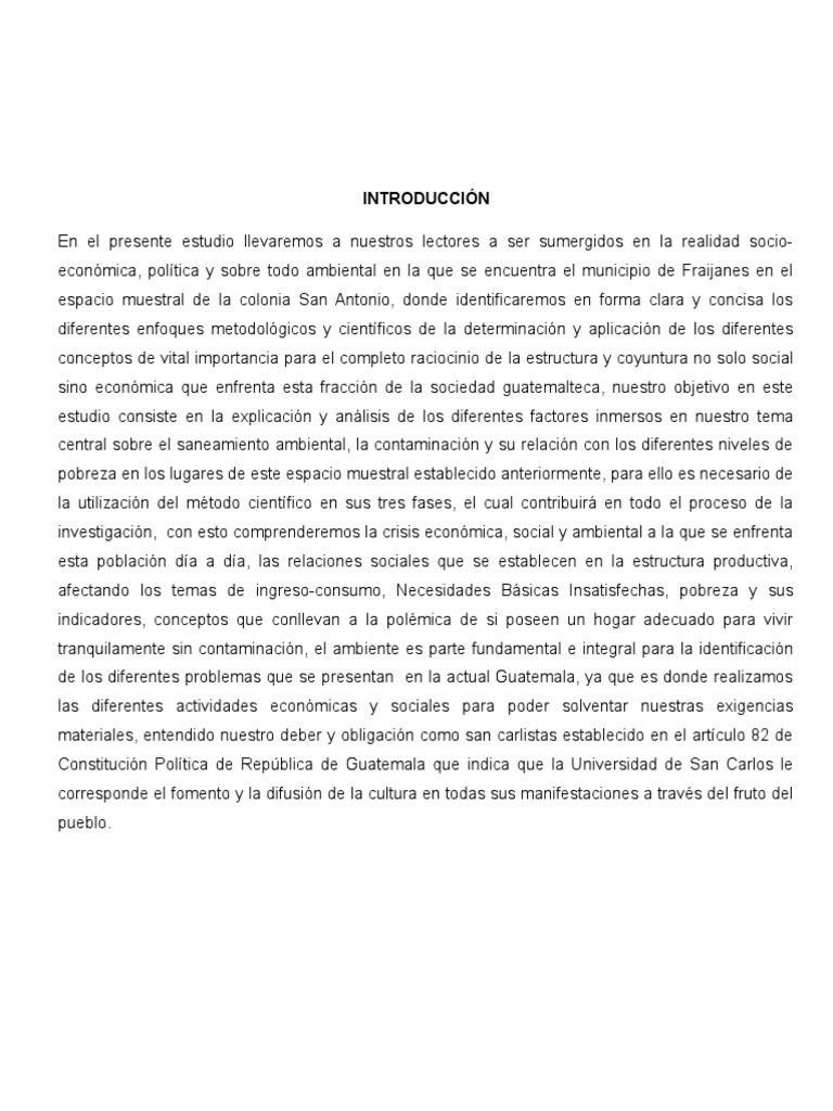 INTRODUCCIÓN Informe Final | PDF