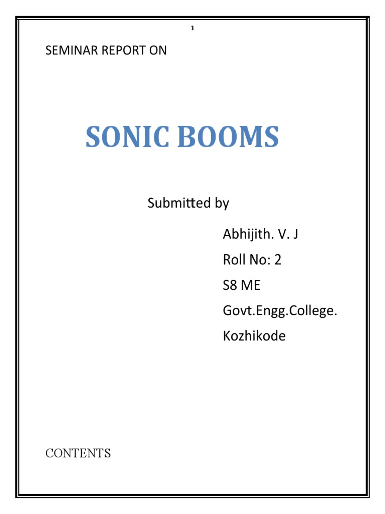 Understanding Sonic Booms and Shock Waves | PDF | Mach Number | Shock Wave