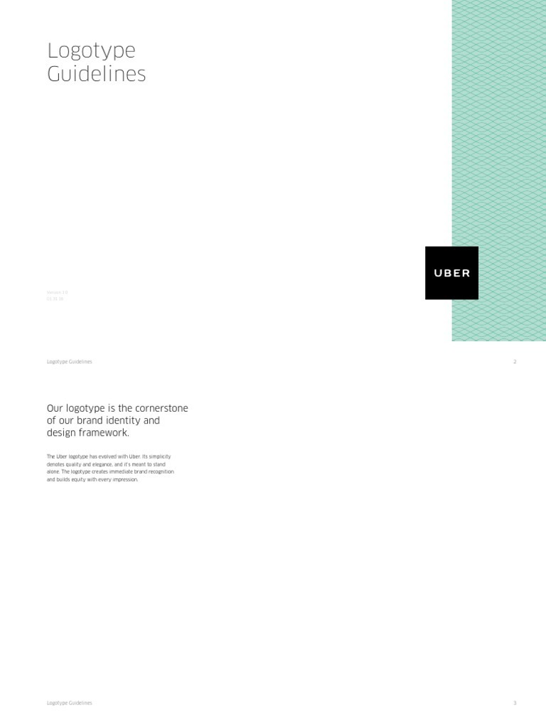 Uber Logotype Guidelines (2016) | PDF | Logos | Rgb Color Model