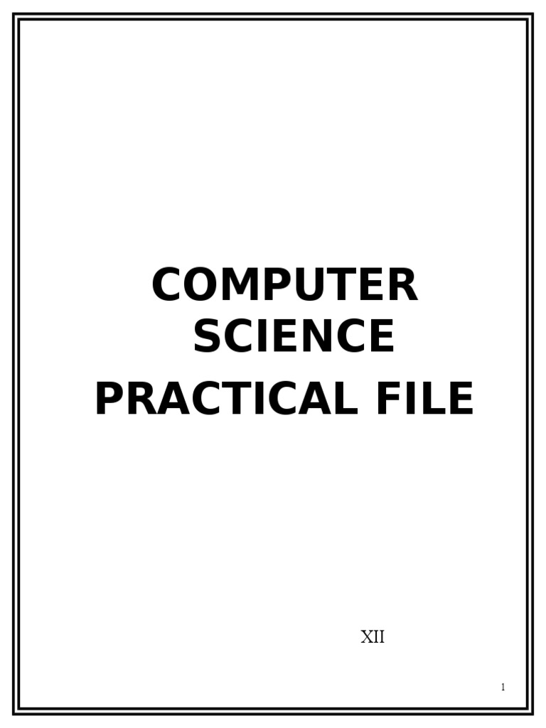Practical File Of Computer Science Pdf Queue Abstract Data Type Inheritance Object