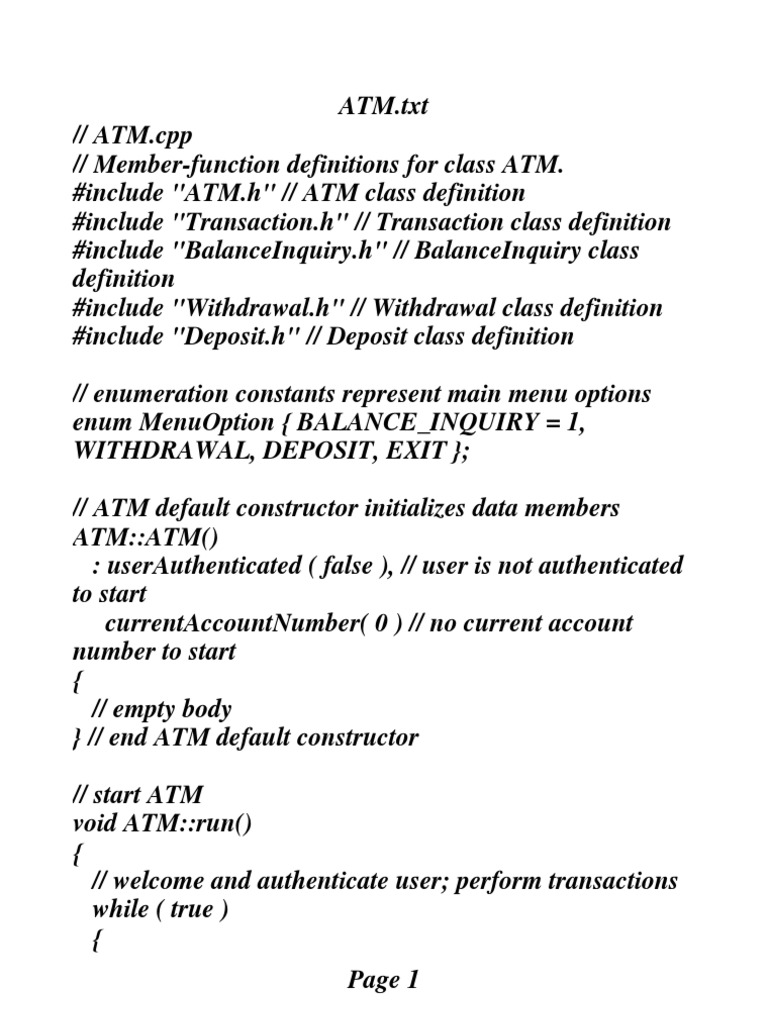 ATM - TXT - Notepad | PDF | Personal Identification Number | Automated Teller Machine