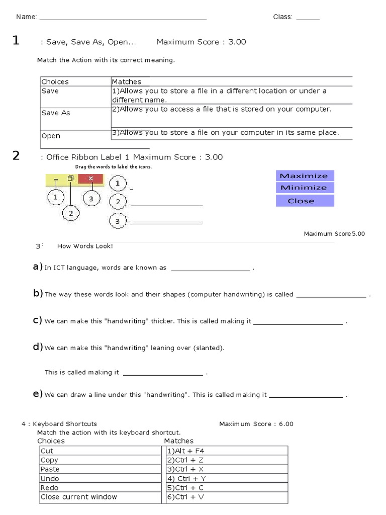ICT Quick Quiz | PDF