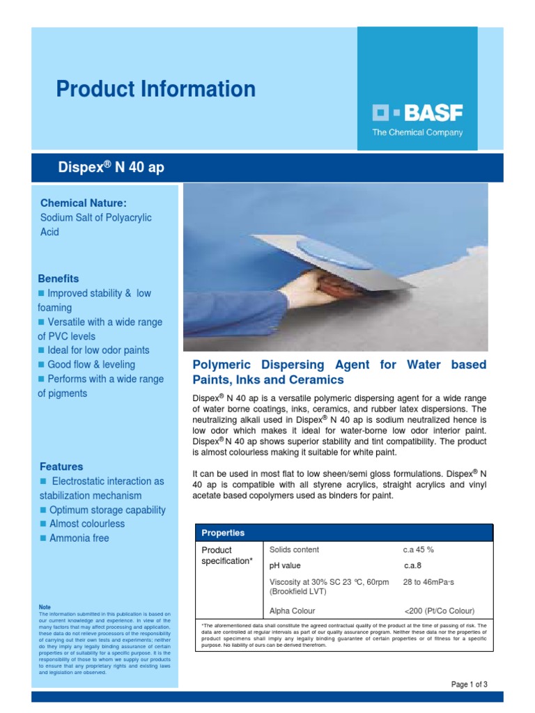 Dispex N40 | Paint | Materials