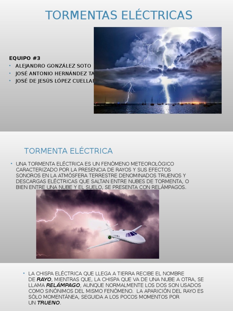 Características de las Tormentas Eléctricas | PDF | Ciencia y matemáticas