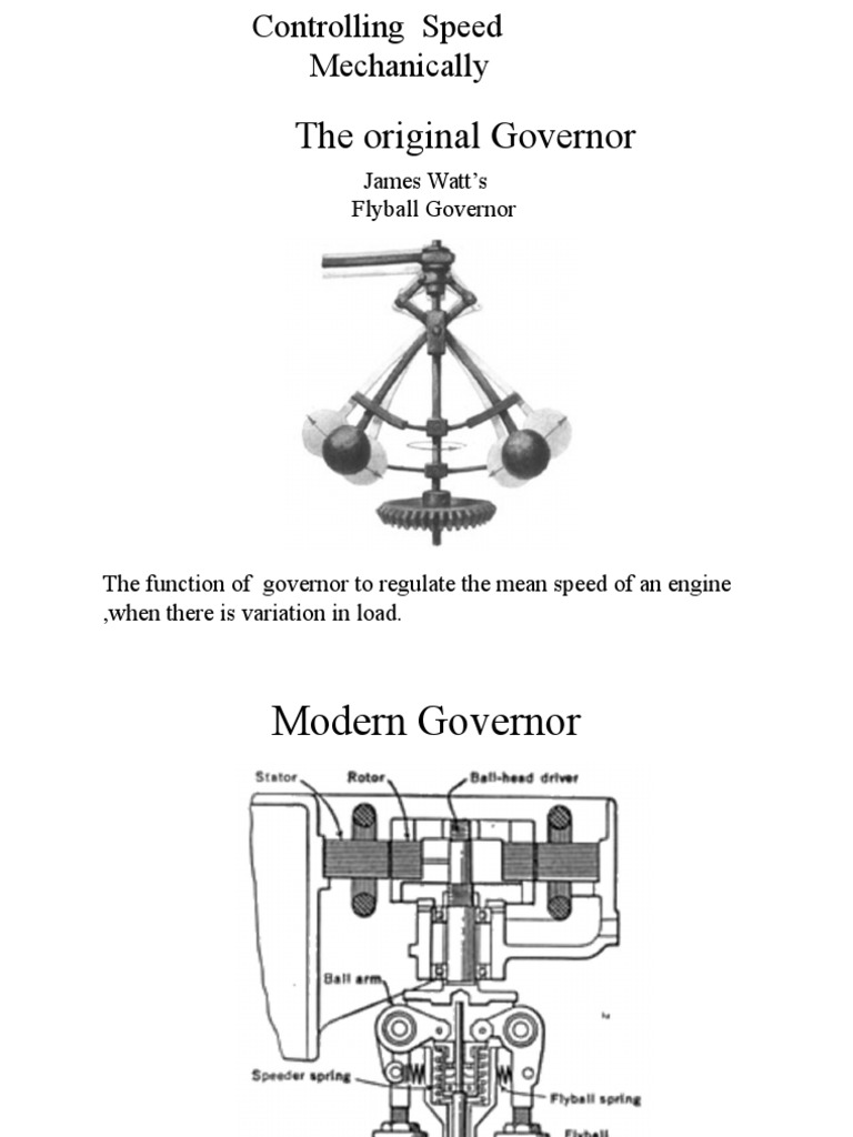 Understanding Engine Governors: Speed Control | PDF