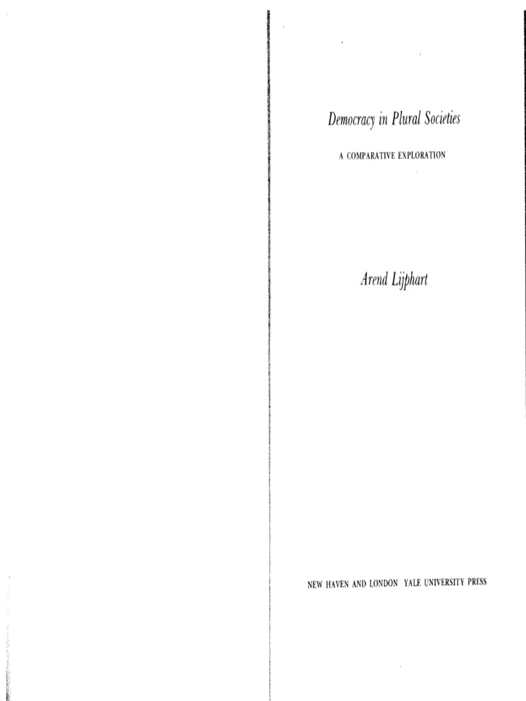 Democracy in Plural Societies | PDF