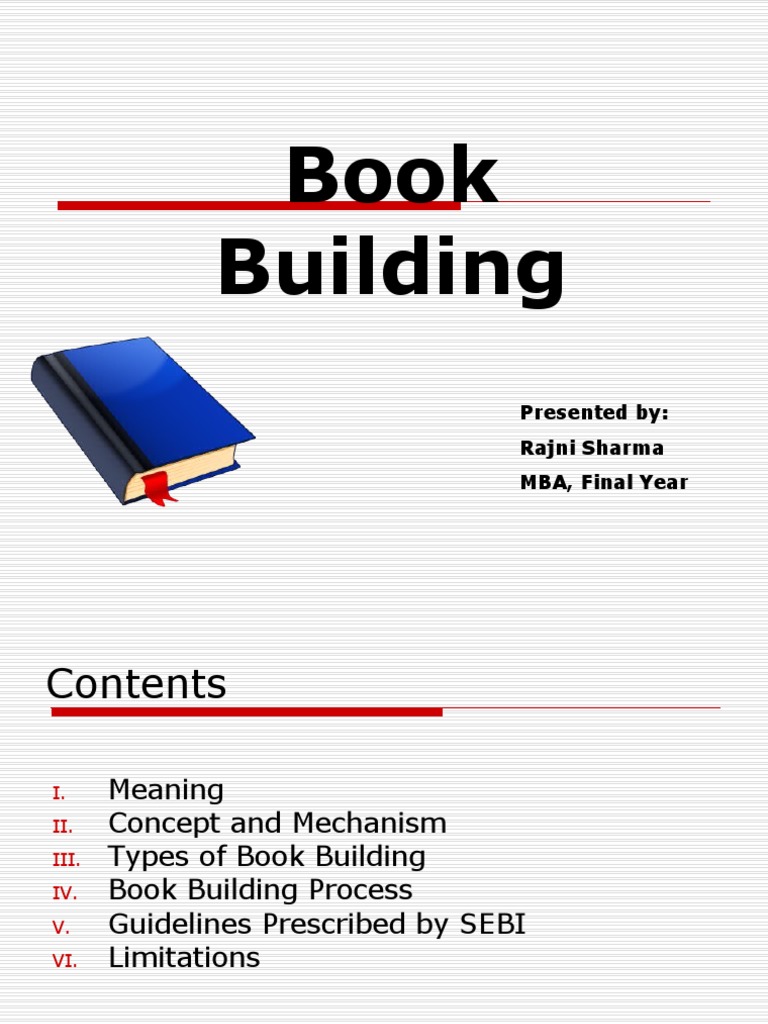 Book Building in IPOs: SEBI Guidelines | PDF | Securities (Finance ...