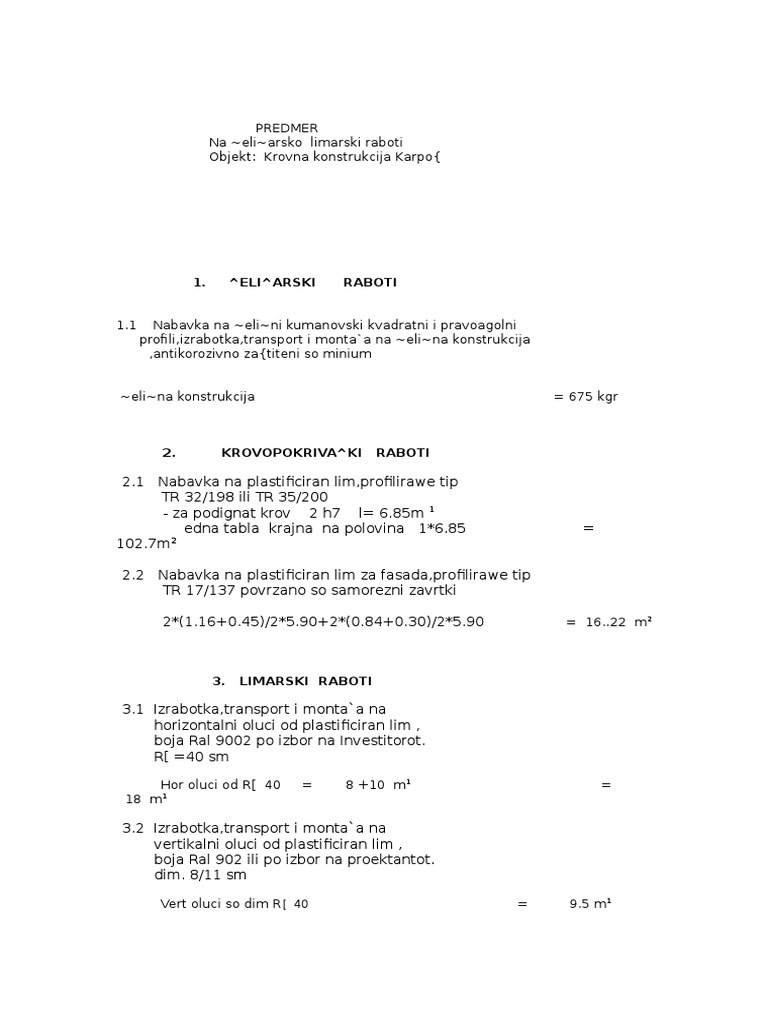PREDMER Krov Karpos | PDF