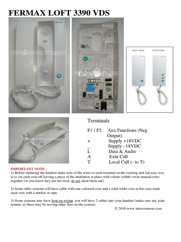 Fermax 3390 | PDF