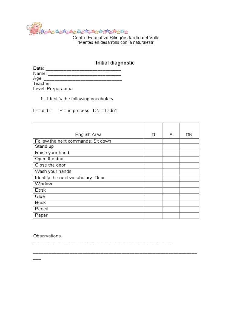 Bilingual Early Childhood Assessment Guide | PDF