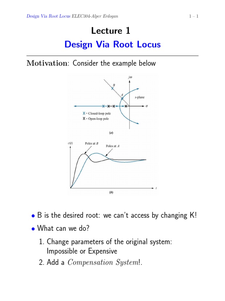 Design via Root Locus | Systems Science | Electronic Engineering