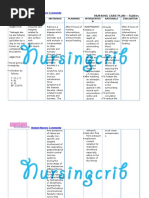 Nursing Care Plan for Nausea & Vomiting | PDF | Nausea | Vomiting