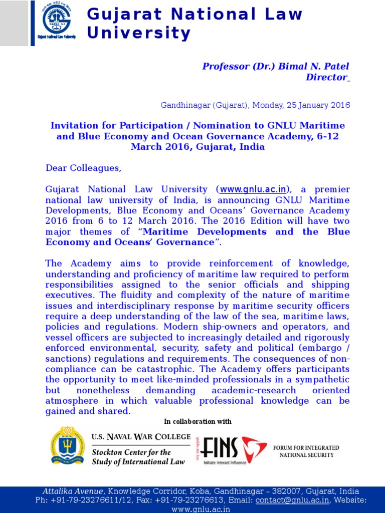 Invitation For Nomination | PDF | Governance | United Nations ...