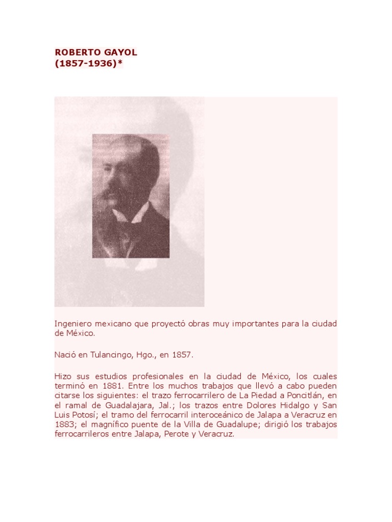 Roberto Gayol | PDF | Ingeniero civil | Ingeniería