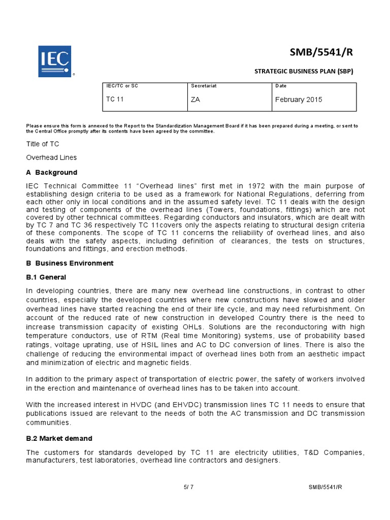 SMB/5541/R: Strategic Business Plan (SBP) | PDF | Electric Power ...