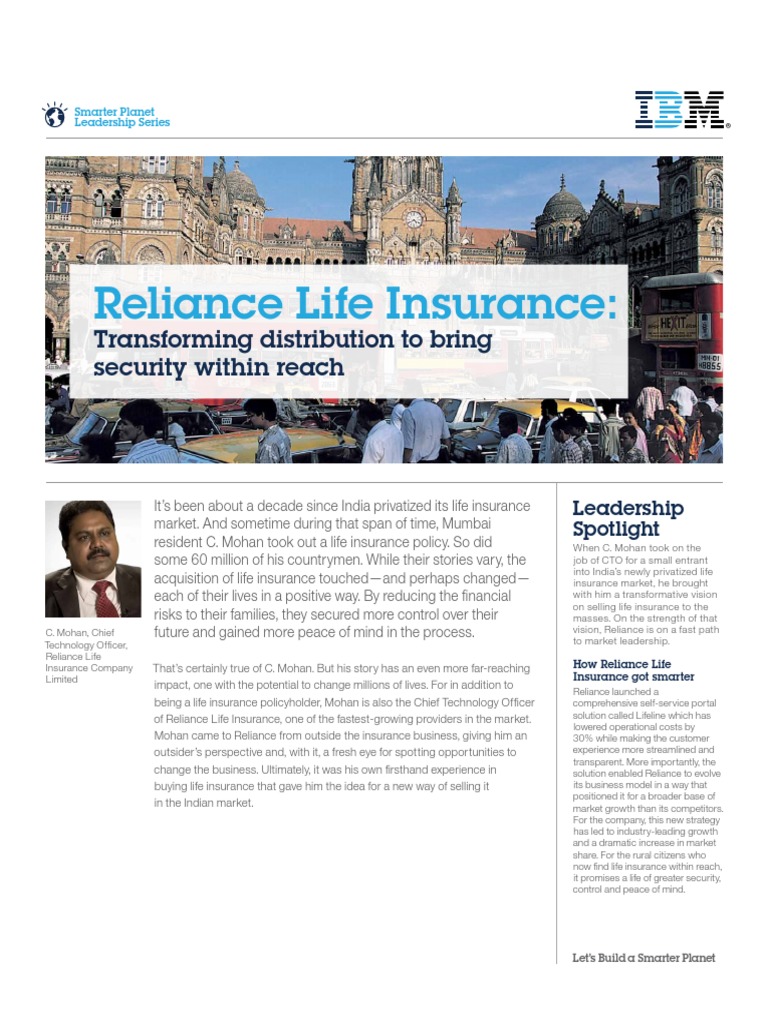 IBM Reliance Insurance | PDF | Analytics | Insurance