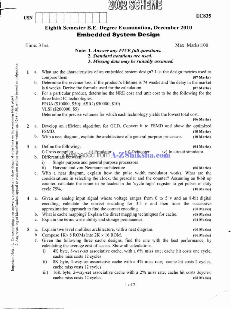 Lllit5: Embedded System Design | PDF | Analog To Digital Converter ...