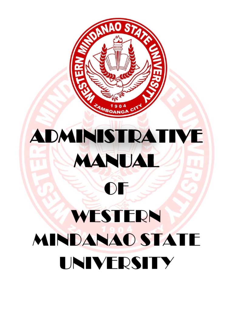 WMSU Administrative Manual Overview | PDF | Government | Business