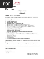 Putni Nalog Za Sluzbeno Putovanje | PDF