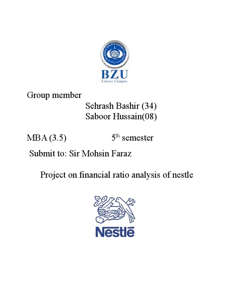 Financial Ratio Analysis of Nestlé | PDF | Equity (Finance) | Investing