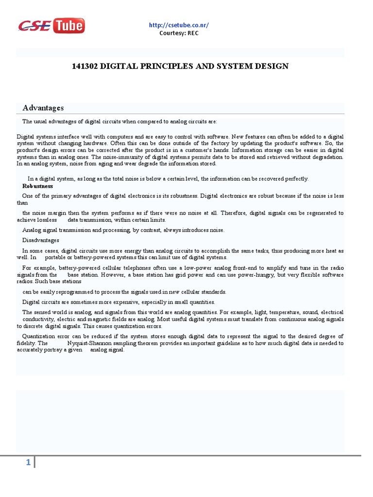 dpsd-NOL | PDF | Digital Electronics | Error Detection And Correction