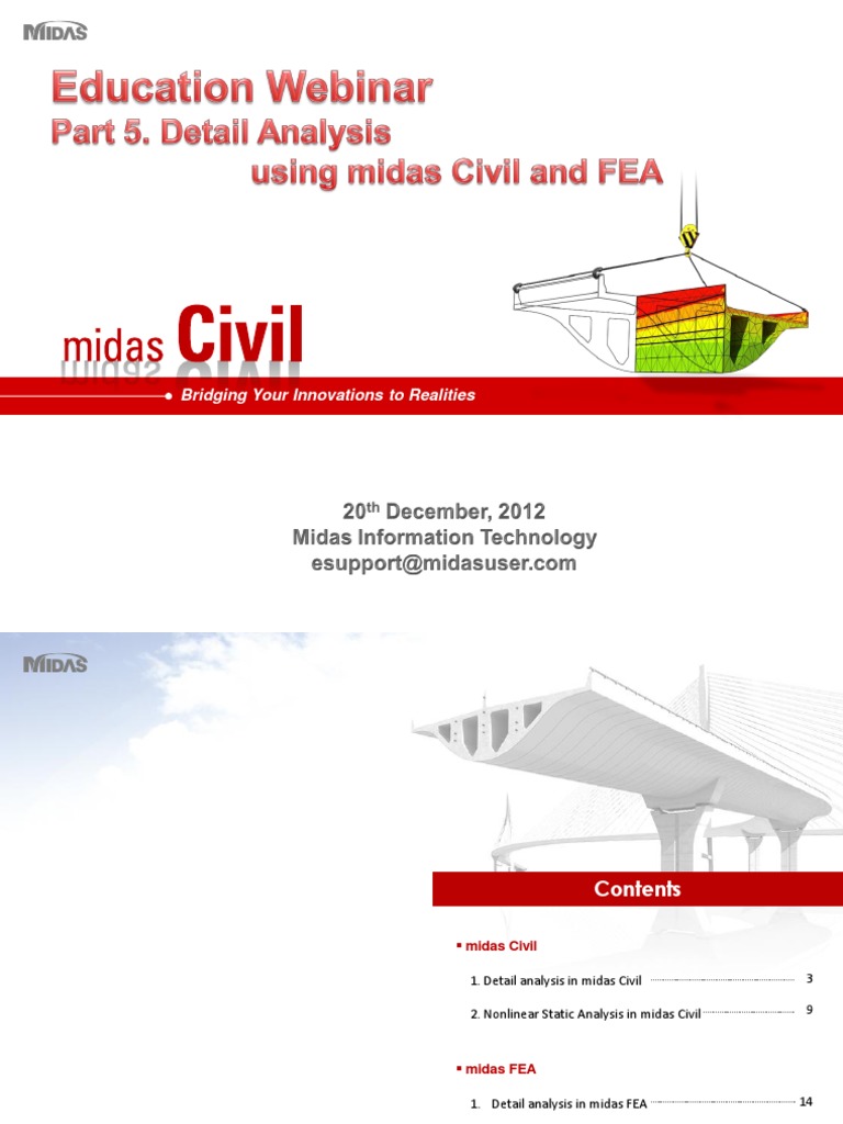 Midas Civil - Detail Analysis | PDF | Deformation (Engineering ...