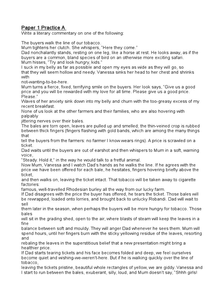 IB English Standar Level Exam Practice | PDF | Bird Migration | Birds