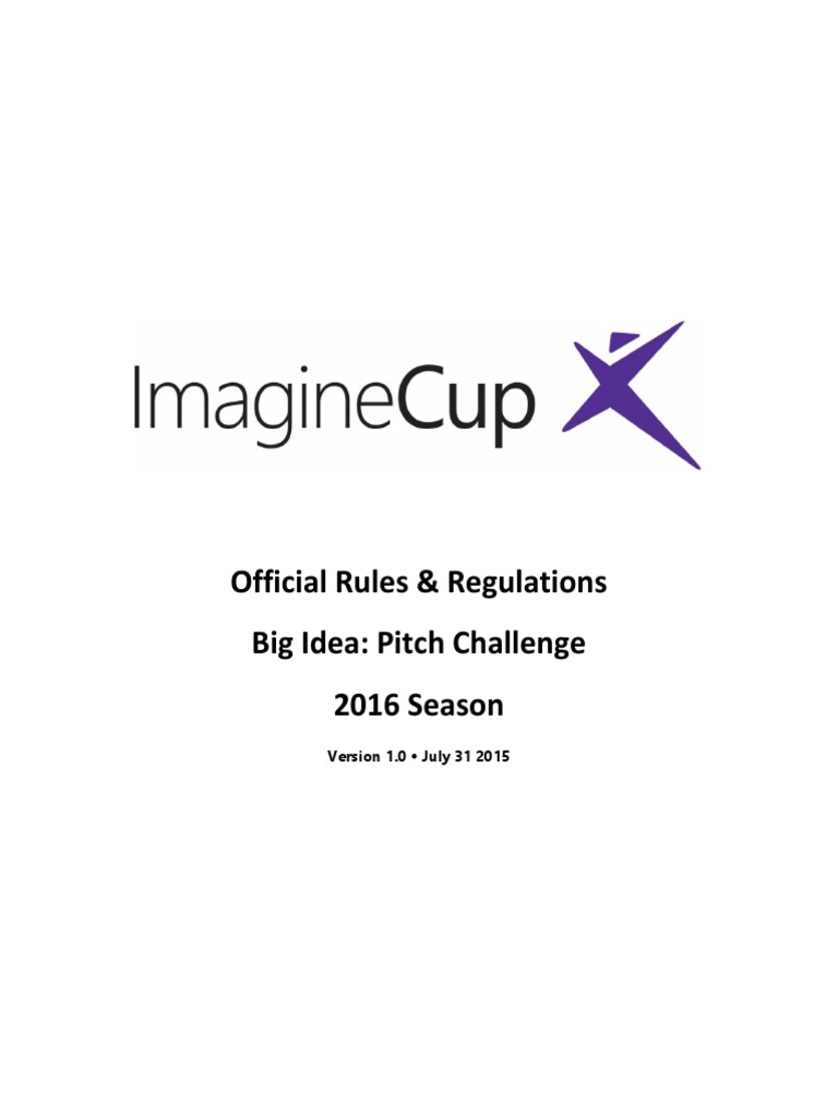 IC16 Official Rules and Regulations - Big Idea Pitch Challenge ...