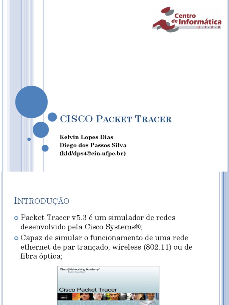 Cisco Packet Tracer | PDF | Roteador (informática) | Rede de longa ...