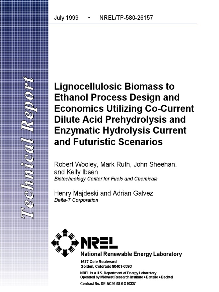 Biomass To Ethanol Process | PDF | Anaerobic Digestion | Maize
