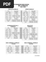 Example of A Daily Prison Schedule | PDF | Science & Mathematics