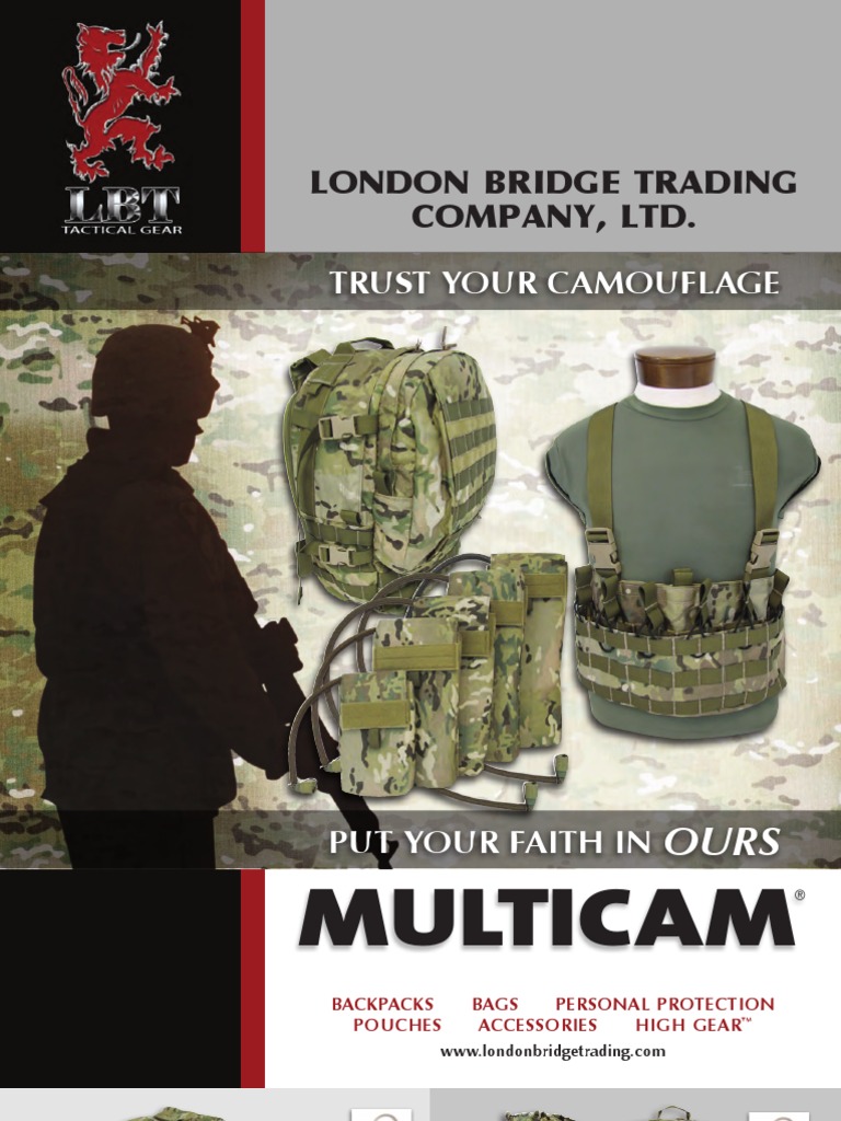London Bridge Trading Company MultiCam Catalog | PDF | Backpack | Equipment