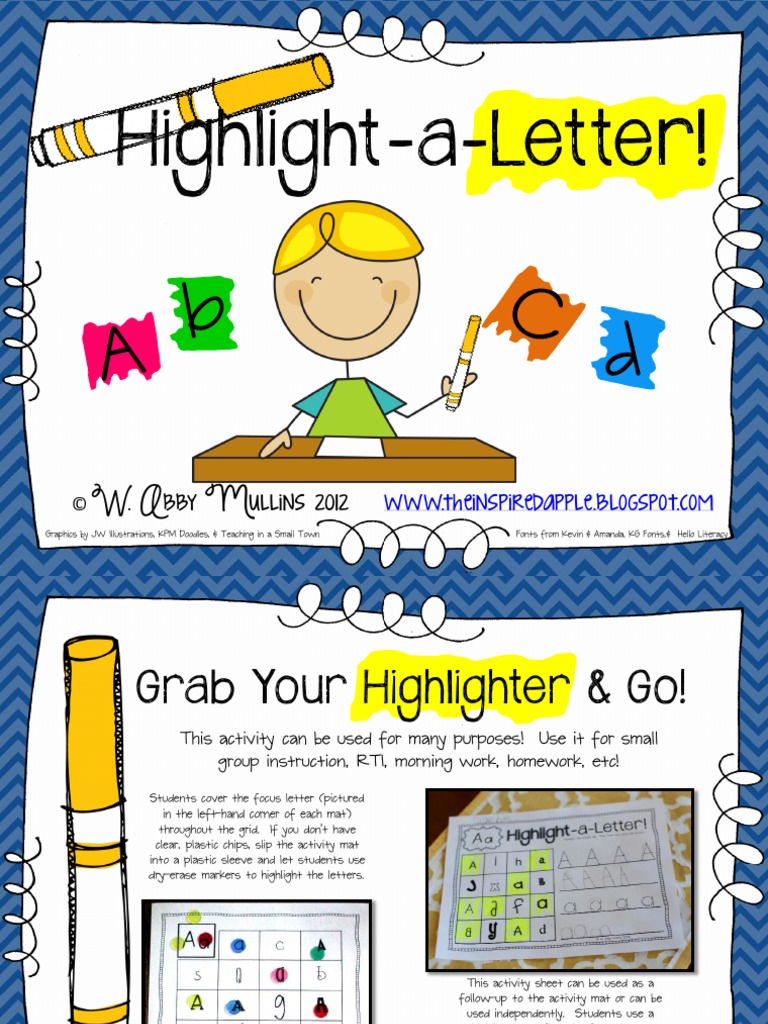 Highlight ALetter Letter Identification | PDF | Languages | Language ...
