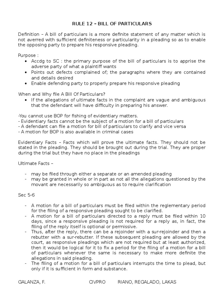 Rule 12 To 20 Civpro | Download Free PDF | Pleading | Service Of Process